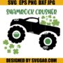 Shamrock Crusher SVG, St Patrick Day SVG, Patrick Truck SVG