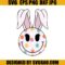 Easter Smiley Face SVG, Bunny Ear Smiley SVG, Smiley SVG
