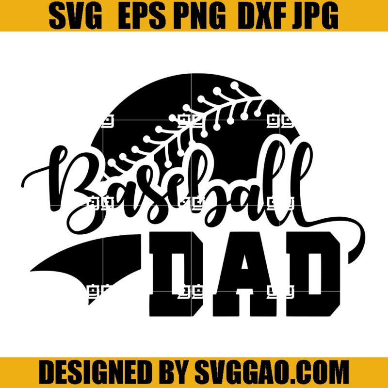 Baseball Dad SVG, Love Dad SVG, Love Baseball SVG – SVGGAO