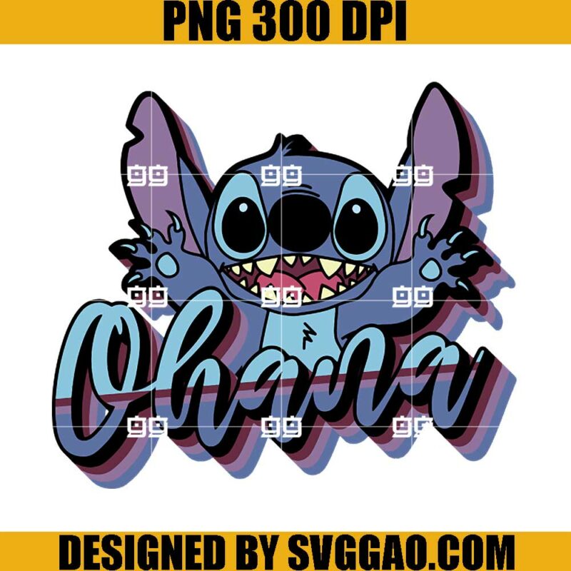 Ohana Vibes PNG, Stitch Ohana PNG, Stitch And Lilo PNG
