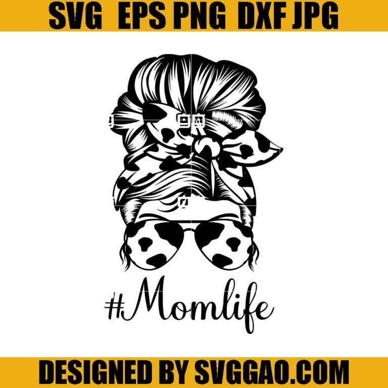 Mom Life Leopard SVG, Mon Life SVG, Love Mom SVG