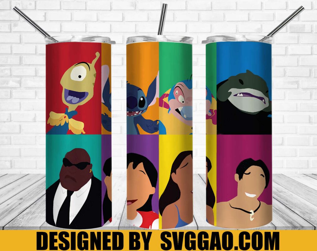 Disney Figure Tumbler Wrap, Jumba Jookiba 20oz Skinny Tumbler Designs ...