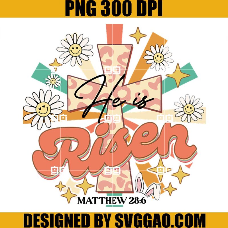 He Is Risen Matthew PNG, Jesus Easter PNG, Cross Easter PNG
