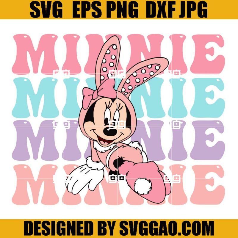 Minnie Easter SVG, Mickey Easter SVG, Minnie Bunny SVG