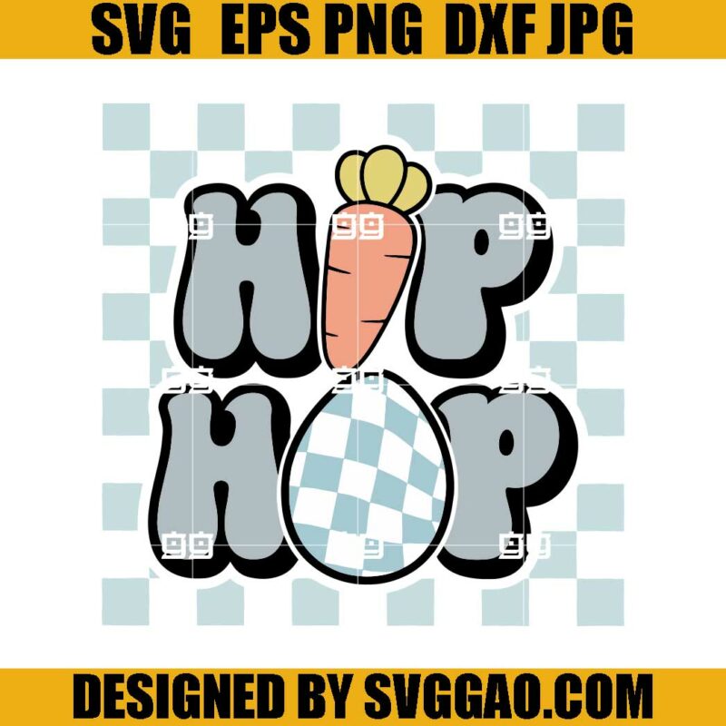 Retro Hip Hop SVG, Hip Hop Easter SVG, Happy Easter SVG