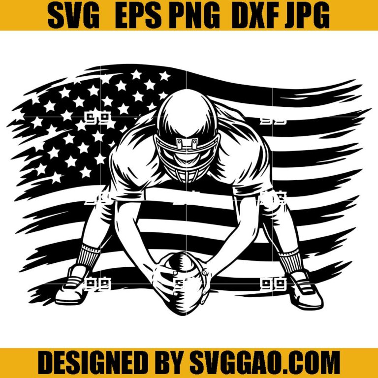 Football Player SVG, Falg Us Football SVG, Football Season SVG – SVGGAO