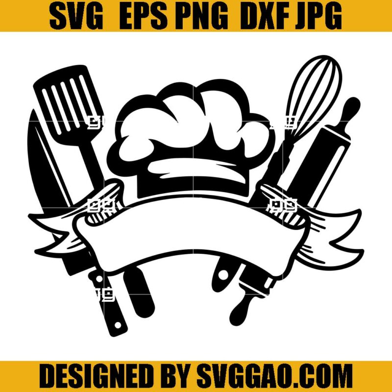 Chef Tools SVG, Cooking Tools SVG, Chef SVG