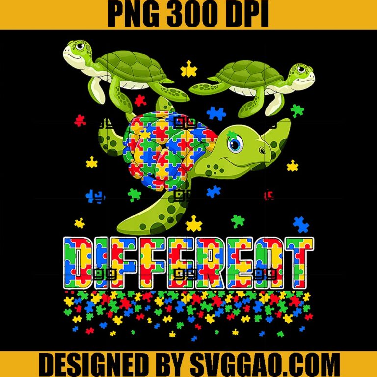 Different Turtle Autism PNG, Autism Awareness Day PNG, Autist PNG