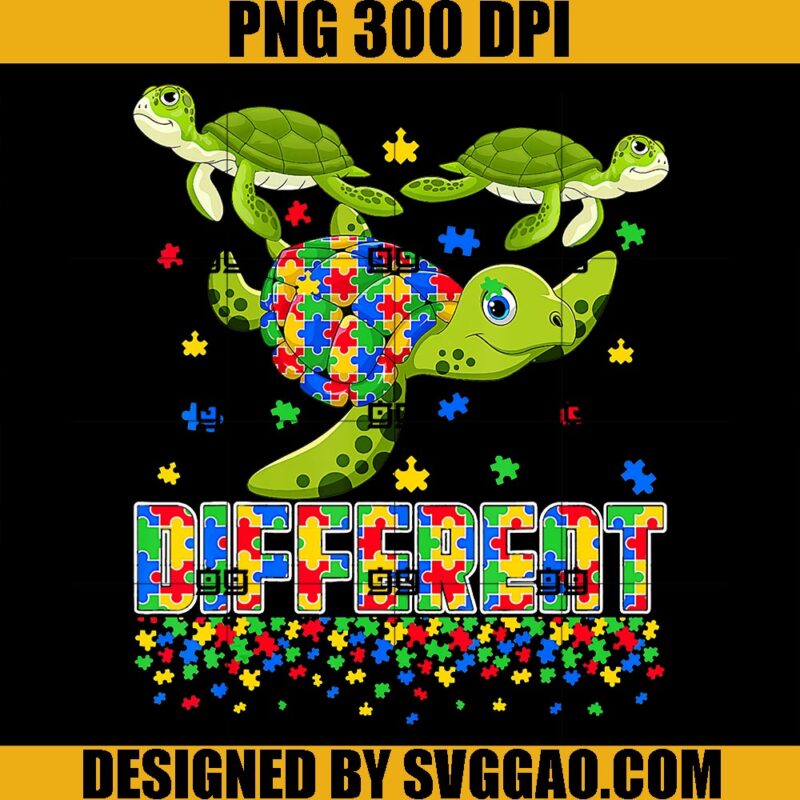 Different Turtle Autism PNG, Autism Awareness Day PNG, Autist PNG – SVGGAO