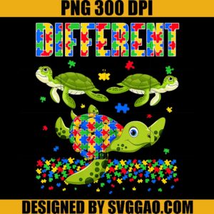 Different PNG, Turtle Autism Awareness Day PNG, Turtle Autism PNG – SVGGAO