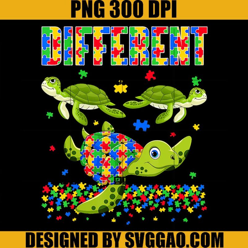 Different PNG, Turtle Autism Awareness Day PNG, Turtle Autism PNG – SVGGAO
