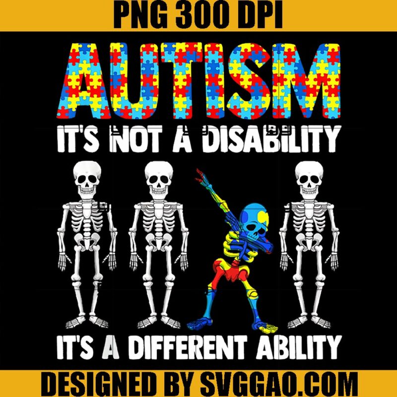 Disability Awareness PNG, Autism Awareness PNG, Skeleton Autism ...