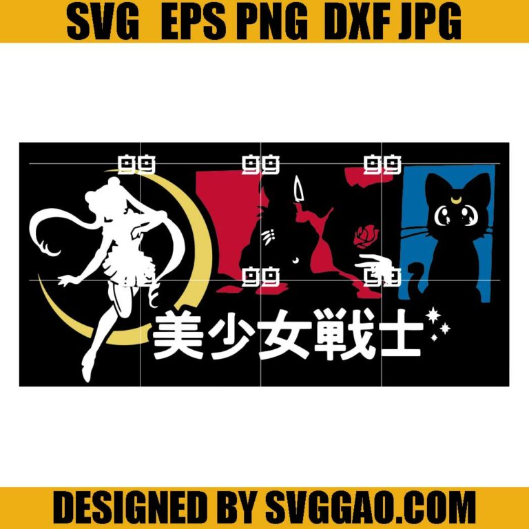 Sailor Moon SVG, Anime Girl SVG, Usagi Sailor Moon SVG