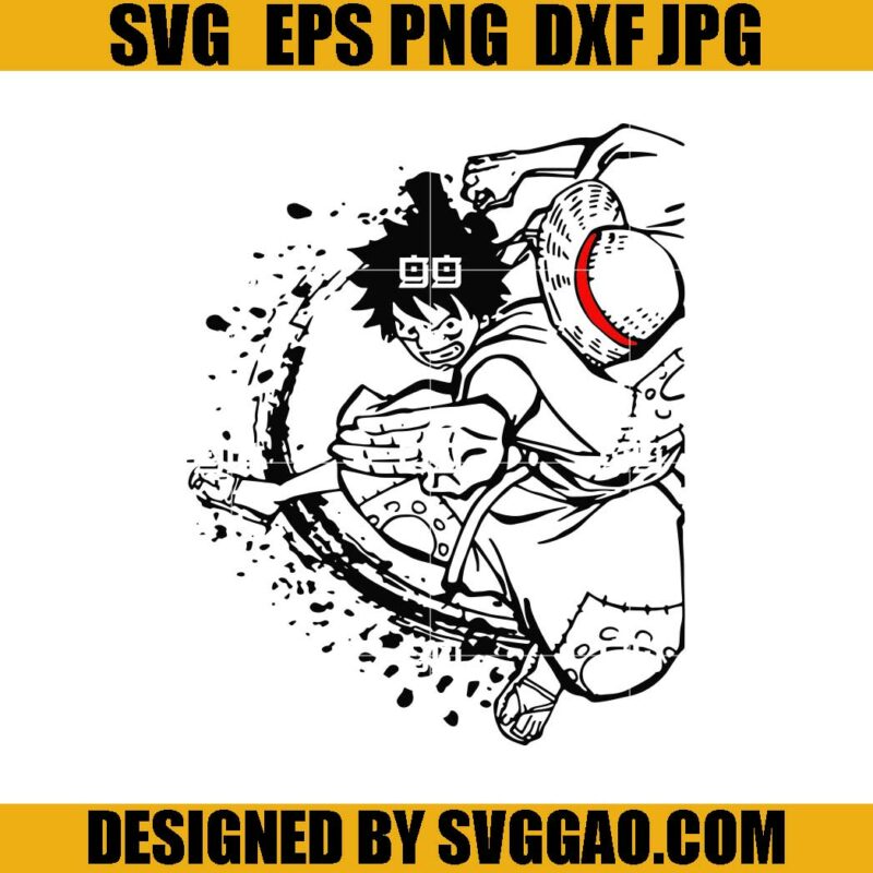 Manga One Piece SVG, Monkey D.Luffy SVG, Anime SVG