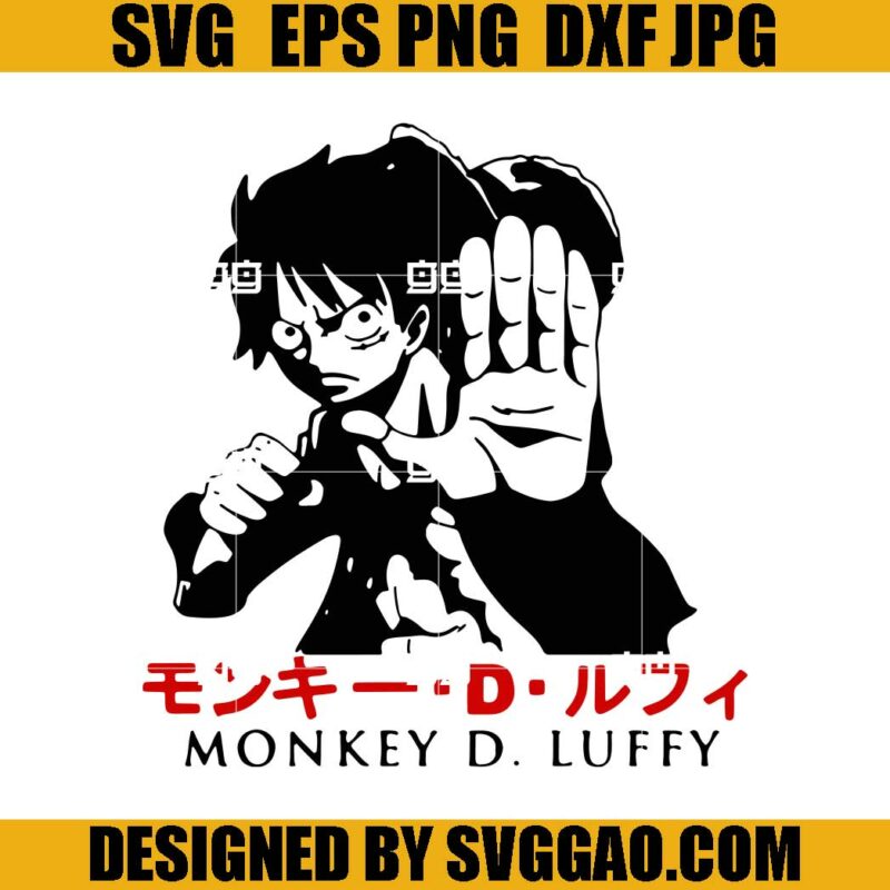 Monkey D. Luffy SVG, Anime Cartoon SVG, One Piece SVG
