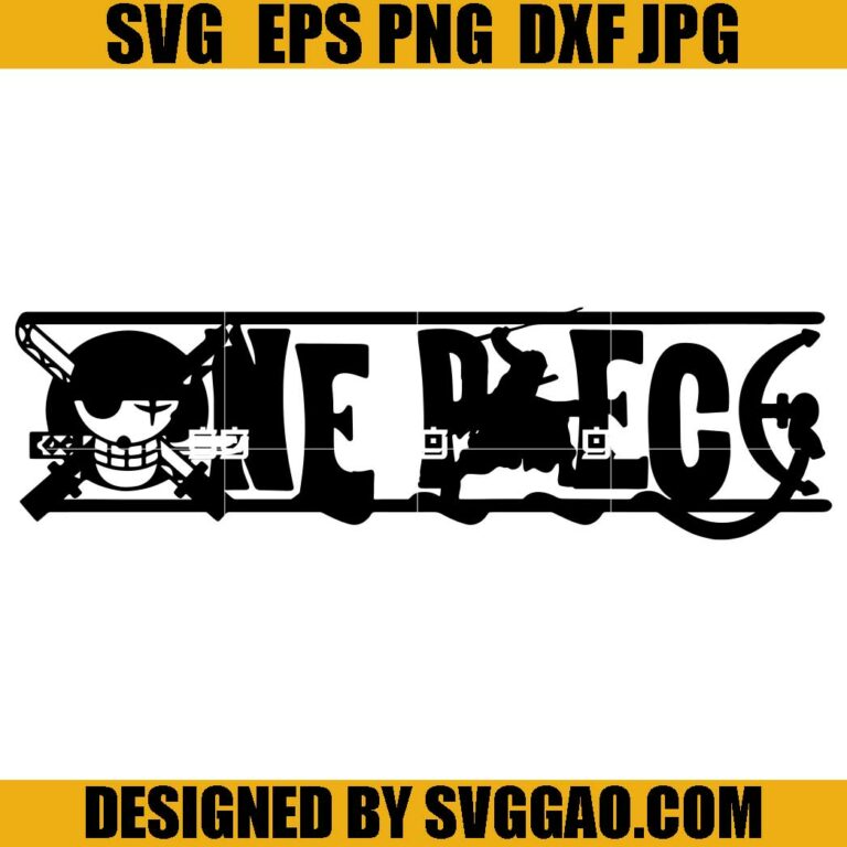 Skull One Piece Logo SVG, Monkey D Luffy SVG, One Piece SVG
