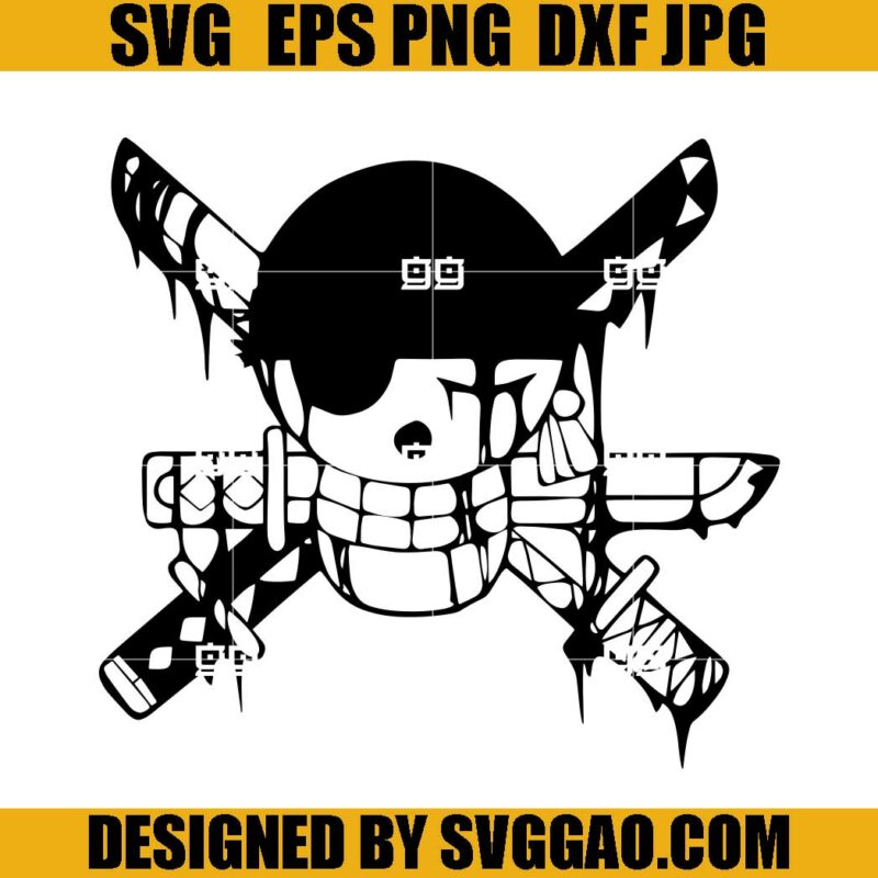 One Piece Skull SVG, One Piece D Luffy SVG, D Luffy SVG – SVGGAO