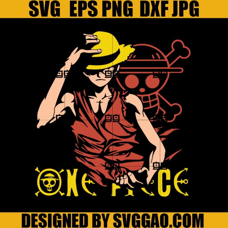 One Piece D Luffy SVG, One Piece SVG, Luffy One Piece SVG