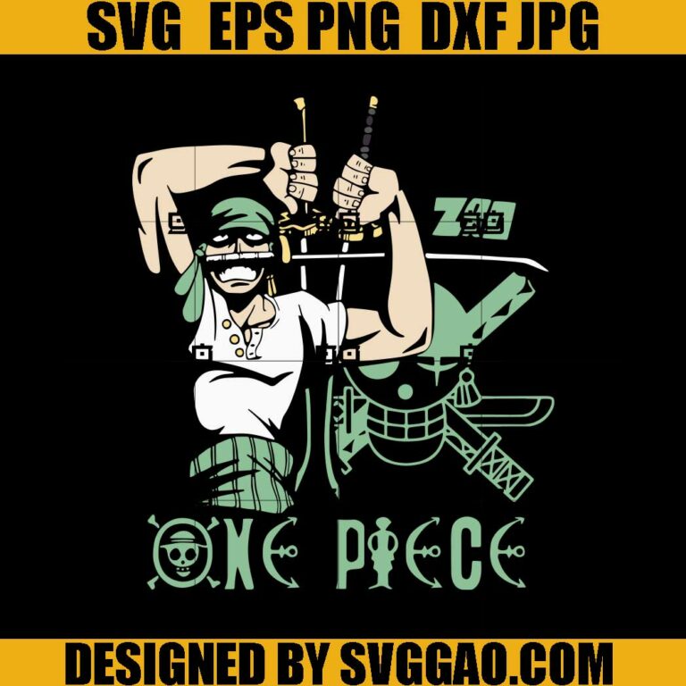 One Piece Zoro SVG, Anime Cartoon SVG, One Piece SVG – SVGGAO