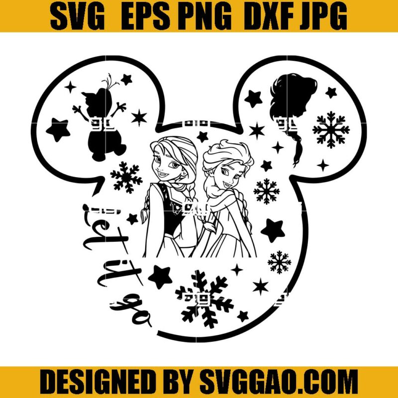 Frozen SVG, Let It Go SVG, Ana Elsa SVG