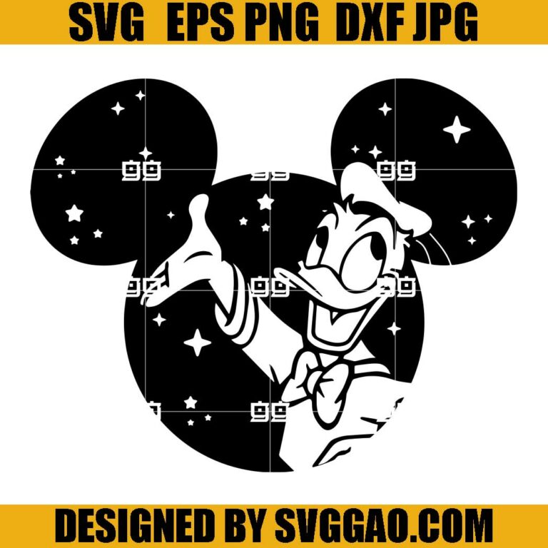 Donald Duck SVG, Disneyland Ears SVG, Donald Ears SVG