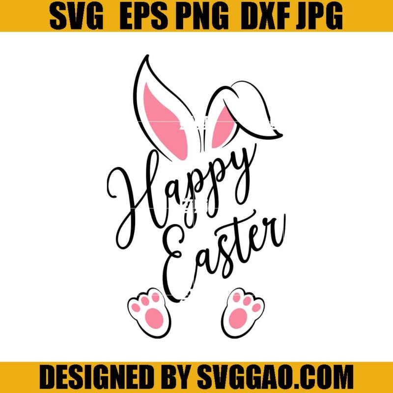 Happy Easter SVG, Easter Bunnies SVG, Bunnies SVG – SVGGAO