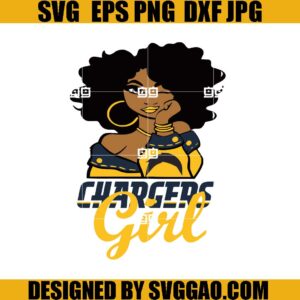 Chargers Girl SVG, Los Angeles Chargers SVG, Chargers Football SVG – SVGGAO