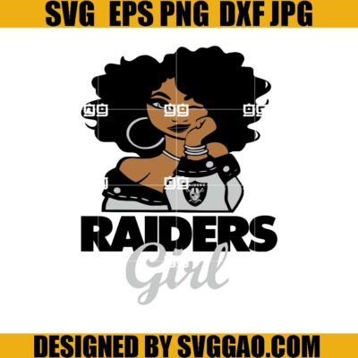 Raiders Girl SVG, Las Vegas Raiders SVG, Raiders Logo SVG