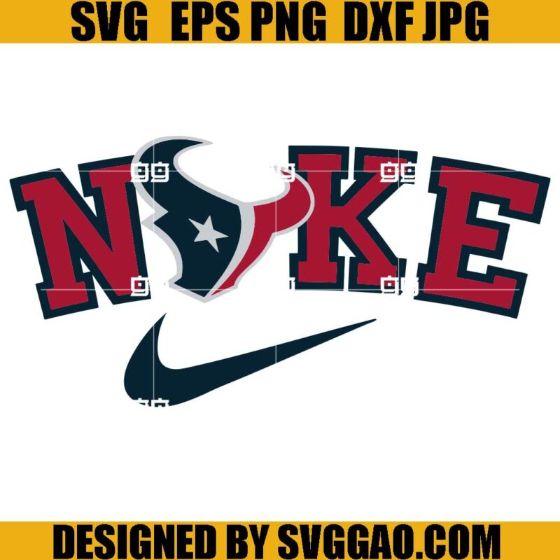 Houston Texans Swoosh SVG, NFL Houston Texans SVG, Nike Houston Texans SVG