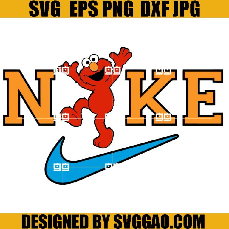 Elmo Nike SVG, Red Monster Swoosh SVG, Nike Sesame Street SVG – SVGGAO