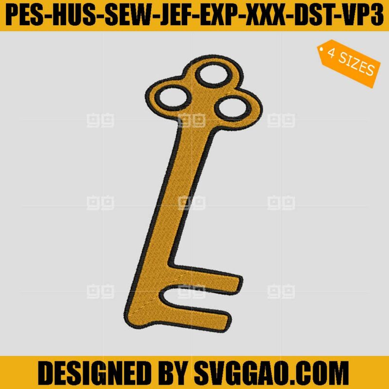 Key Embroidery Design
