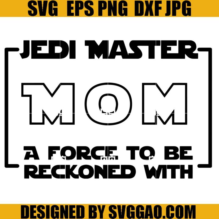 Jedi Master Mom SVG, Jedi Master SVG, Star Wars Mom SVG – SVGGAO