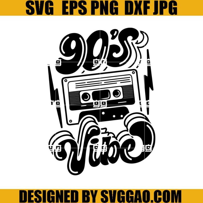 90s Vibes SVG, 90s Music SVG, 90s Hip Hop SVG
