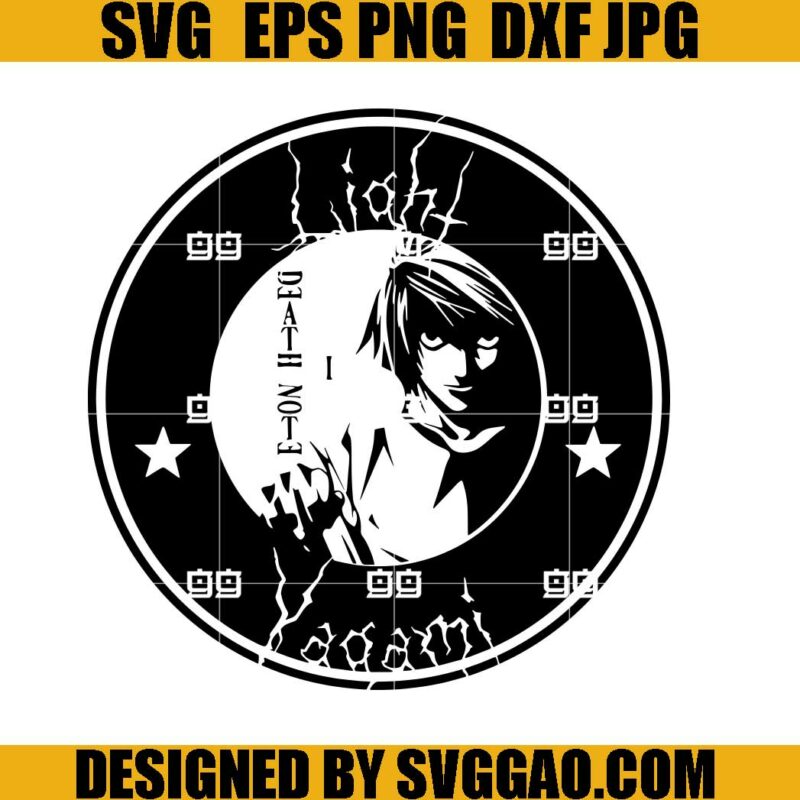 L Lawliet SVG, Anime SVG, L Death Note SVG