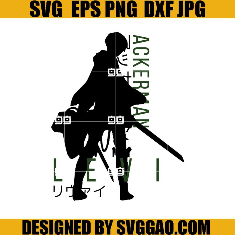 Levi Anime SVG, Shingeki No Kyojin SVG, Attack on Titan SVG – SVGGAO