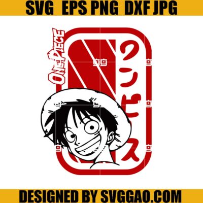Luffy Smile One Piece SVG, One Piece Anime SVG, Monkey D Luffy SVG