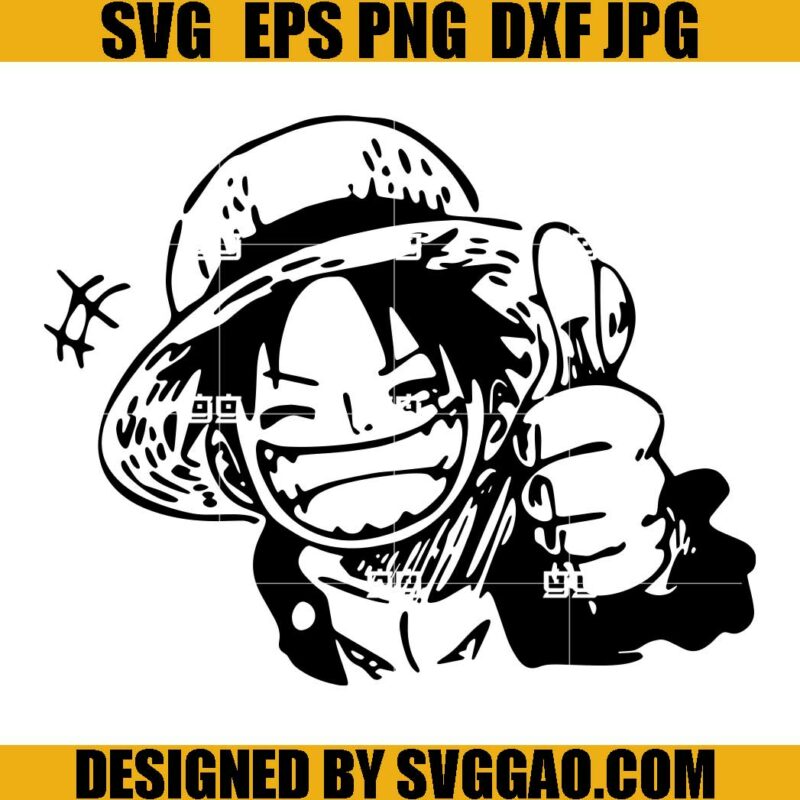 Luffy Super Like SVG, One Piece Anime SVG, Monkey D Luffy SVG