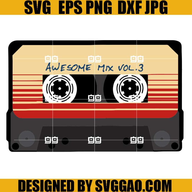 Awesome Mix Vol 3 SVG, Galaxy Vol 3 SVG, Marvel SVG