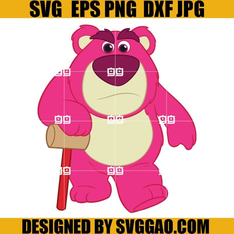 Lotso Toy Story SVG, Smiling Lotso Bear SVG, Lotso Bear SVG