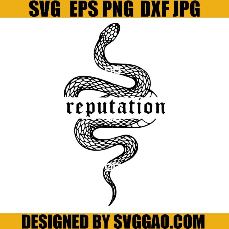 Reputation Snake Taylor Swift SVG, Snake Reputation SVG, Snake ...