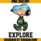 Peanuts Great Outdoor Snoopy PNG, Snoopy Explore PNG
