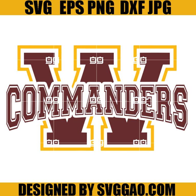 Commanders SVG, Washington Commanders SVG, Football Commanders SVG