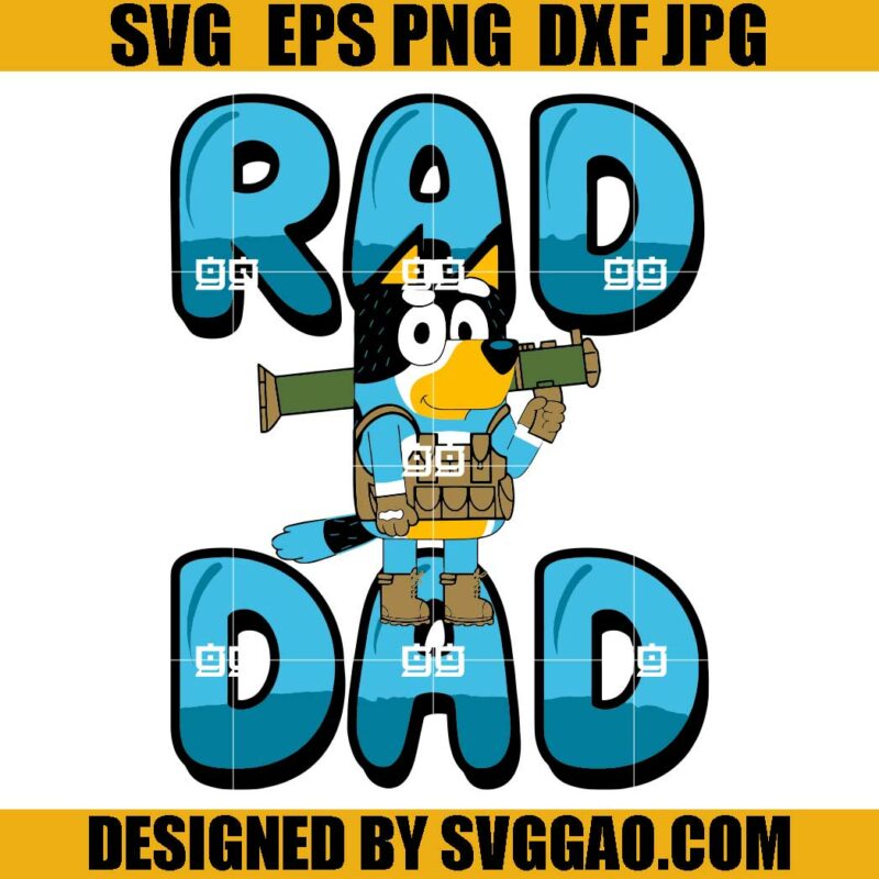 Bluey Dad SVG, Bluey SVG, Tactical Dad SVG – SVGGAO
