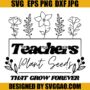 Teachers Plant Seeds That Grow Forever SVG, Teacher SVG