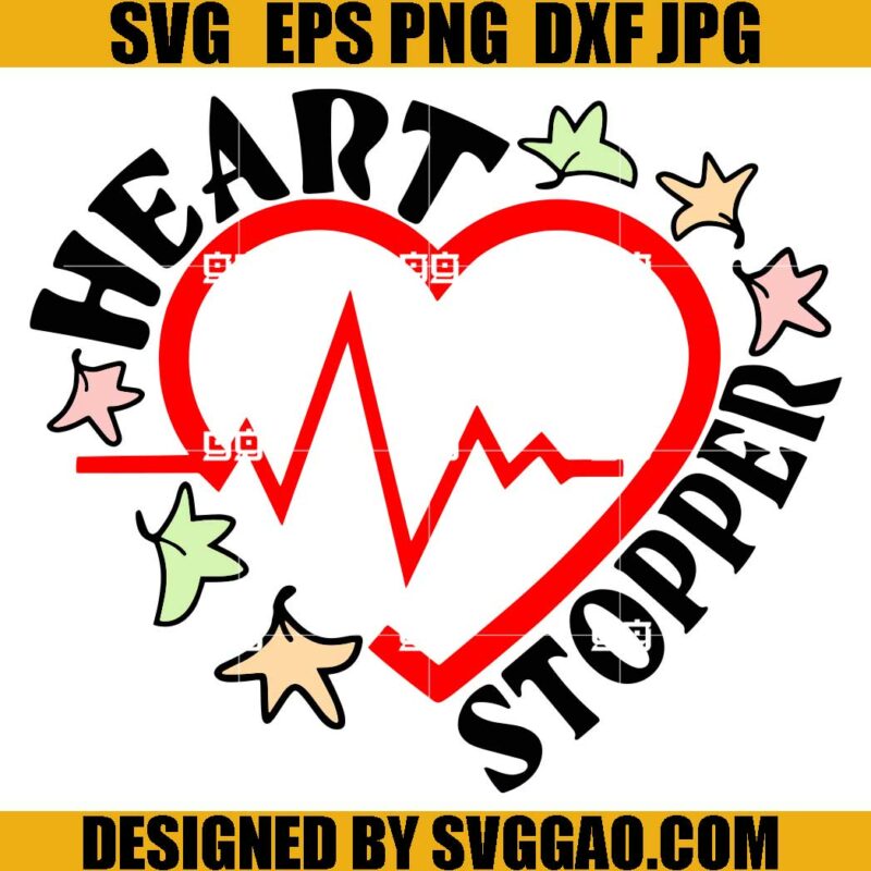 Heart Stopper SVG, Heartstopper Leaves SVG, LGBTQ SVG