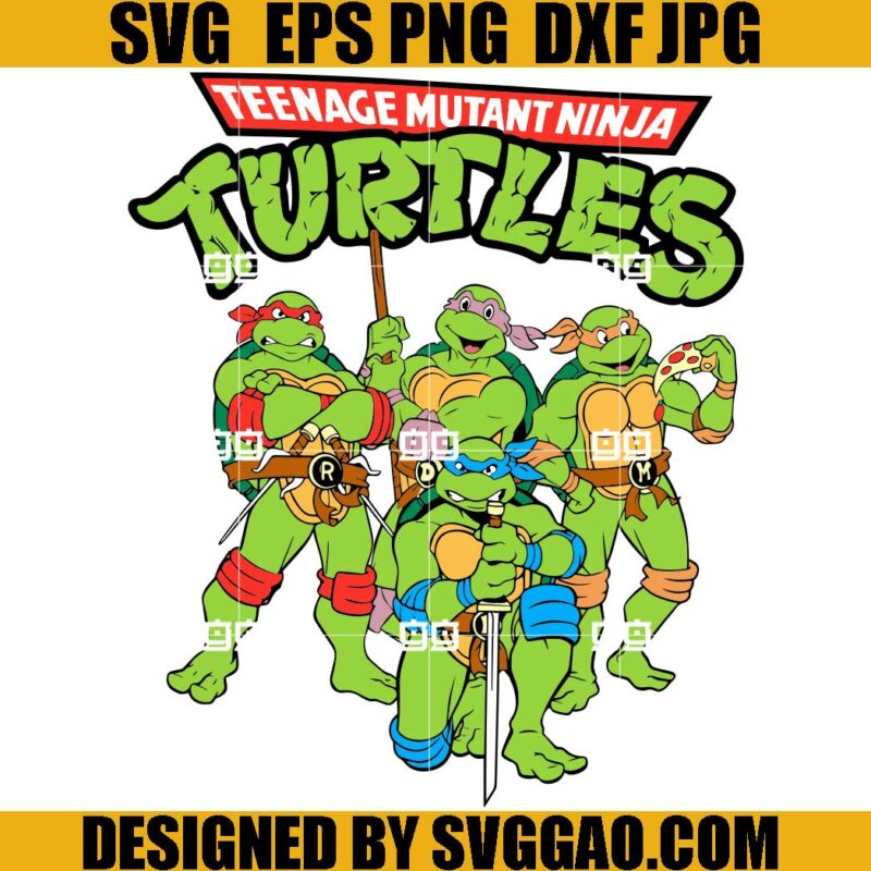 Vintage Teenage Mutant Ninja Turtles SVG, Turtle Ninja SVG
