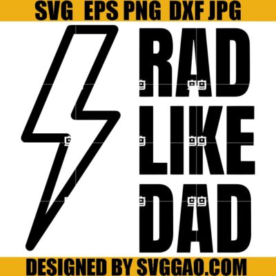 Rad Dad SVG, Rad Dad Gift For Father, Pluto Rad Dad SVG