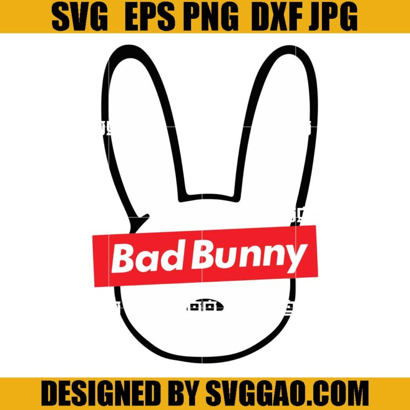 Bad Bunny SVG, Bad Bunny Rapper SVG, Bad Boy SVG