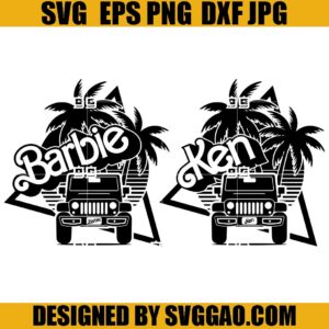 Barbie Ken SVG Bundle SVG, Barbie Ken Car SVG, Barbie Girl SVG
