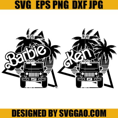 Barbie Ken SVG Bundle SVG, Barbie Ken Car SVG, Barbie Girl SVG